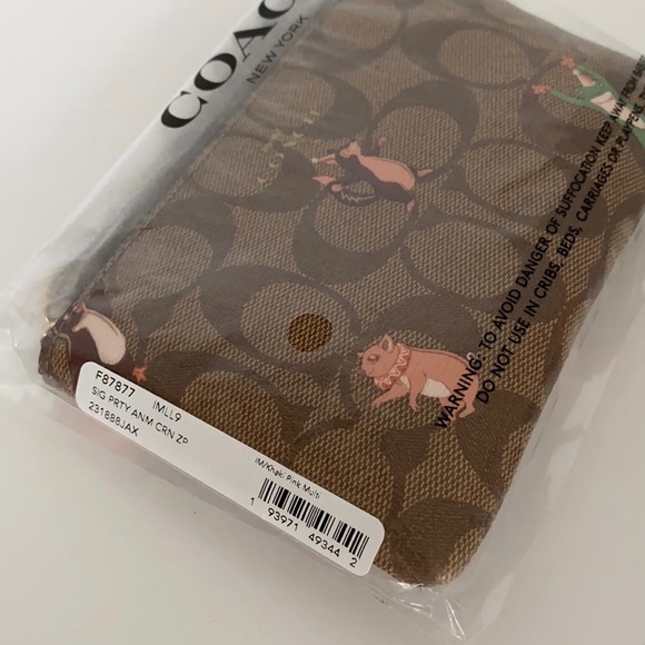 Coach | Bags | Coach Party Animals Zip Wristlet | Poshmark